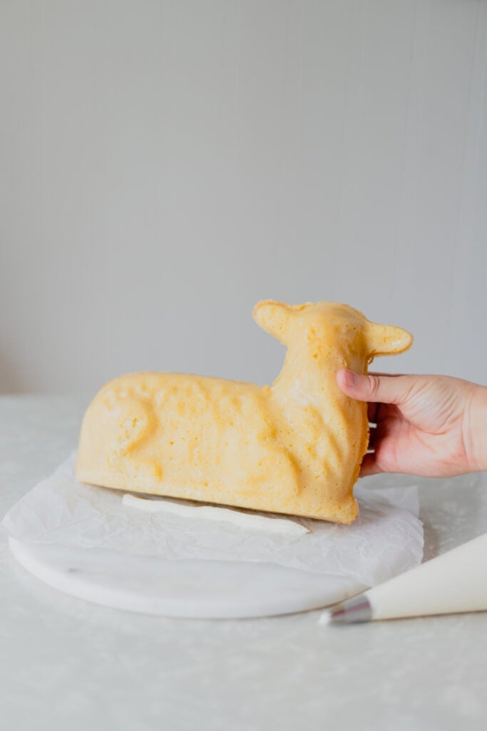 No Fail Easter Lamb Cake Recipe (with video!) - Midwest Nice