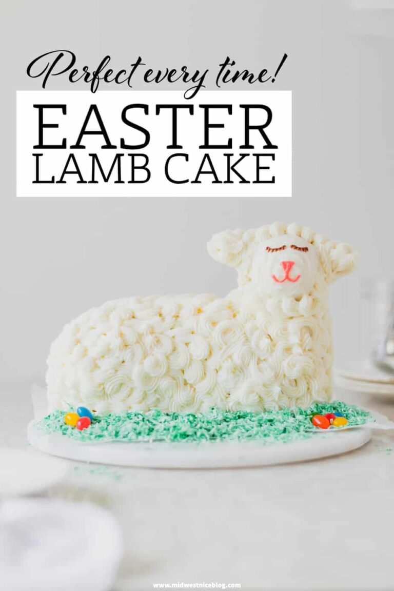 No Fail Easter Lamb Cake Recipe (with video!) - Midwest Nice