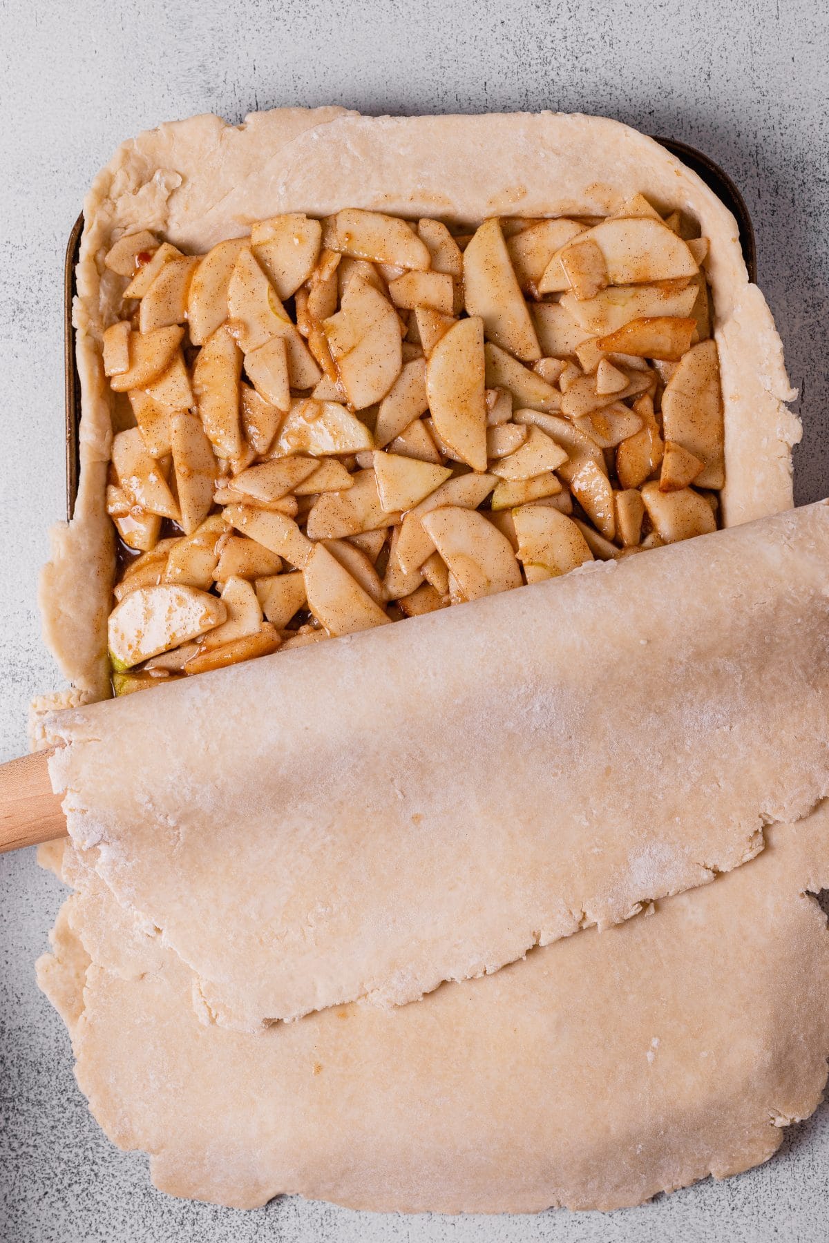 Glazed Apple Slices Recipe (Sheet Pan Apple Pie) - Midwest Nice
