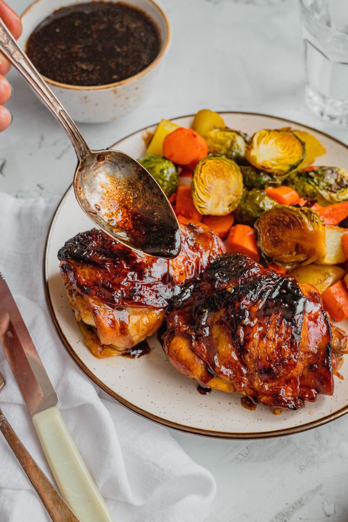 Honey Balsamic Chicken with Roasted Fall Veggies - Midwest Nice