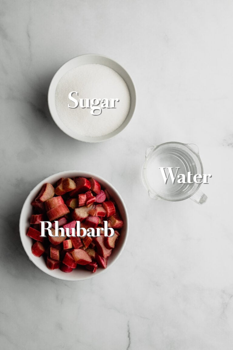 Rhubarb Simple Syrup (Using Fresh or Frozen Rhubarb) | Midwest Nice