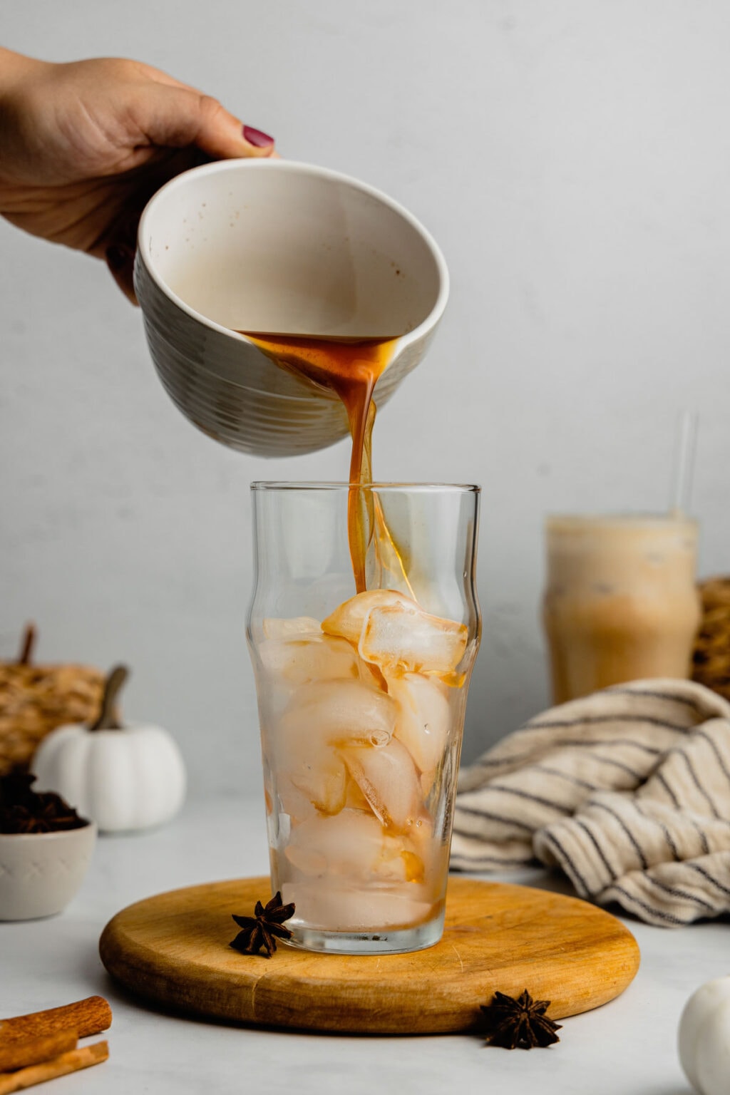 Iced Chai Latte with Pumpkin Cold Foam - Midwest Nice