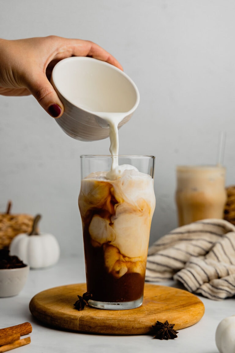 Iced Chai Latte with Pumpkin Cold Foam - Midwest Nice
