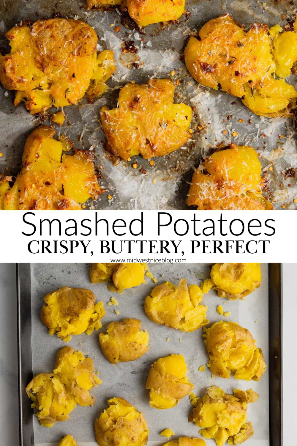 Buttery & Crispy Smashed Potatoes (with video!) - Midwest Nice