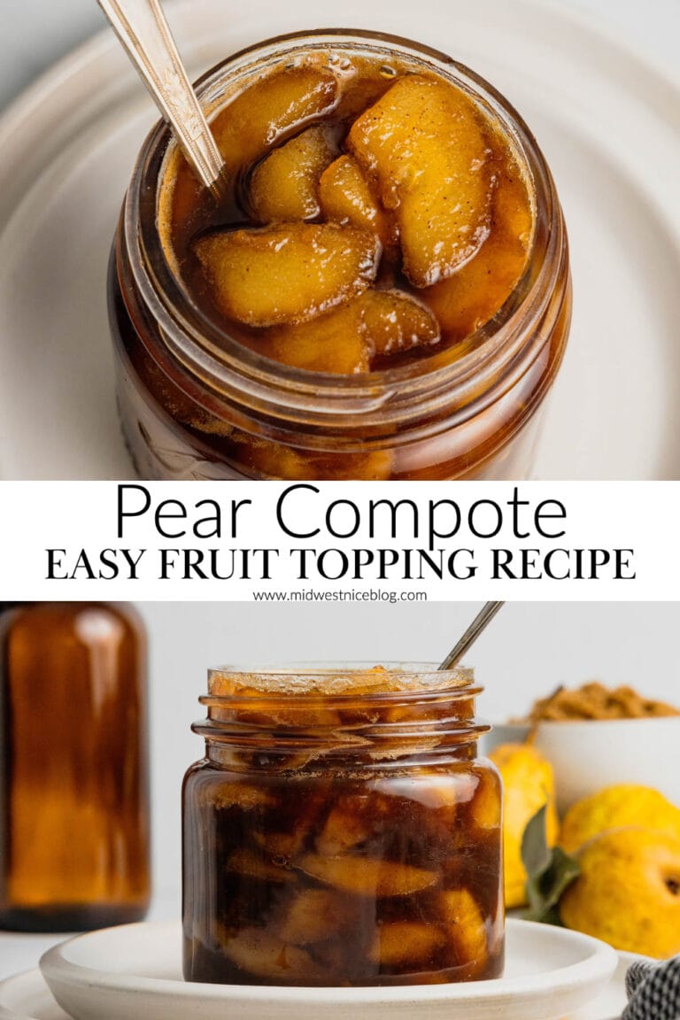 20 Minute Easy Pear Compote - Midwest Nice