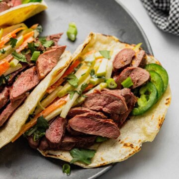 Grilled Duck Breast Tacos with Apple Slaw - Midwest Nice