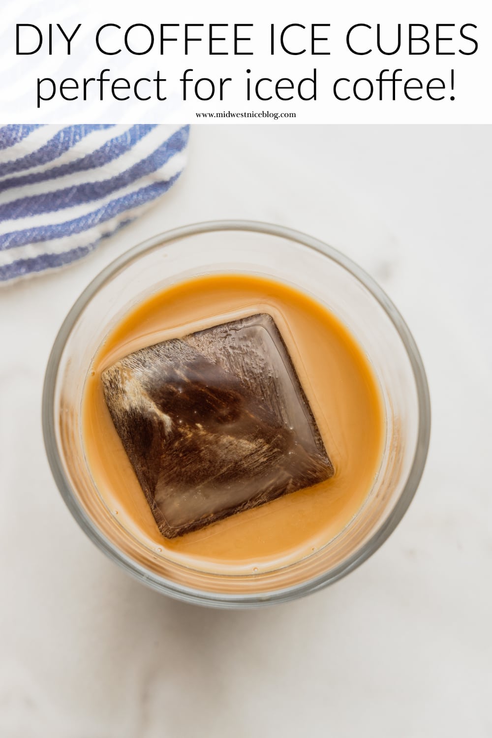 How to Make Coffee Ice Cubes - Midwest Nice