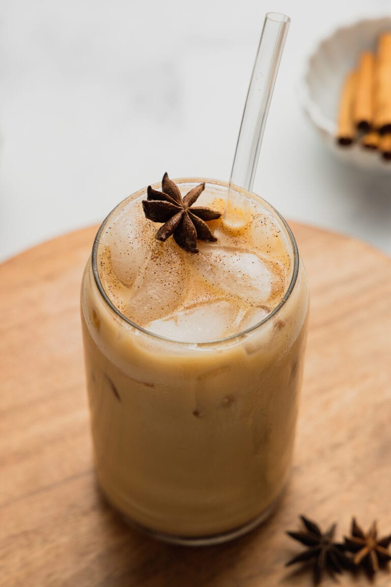 Iced Vanilla Chai Latte (using chai concentrate) - Midwest Nice