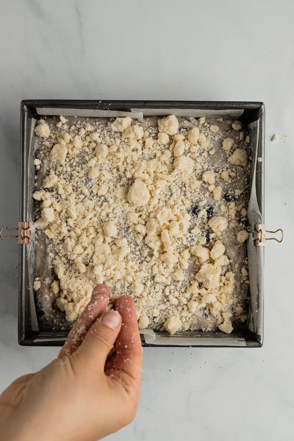 Mulberry Crumb Cake with Vanilla Glaze - Midwest Nice