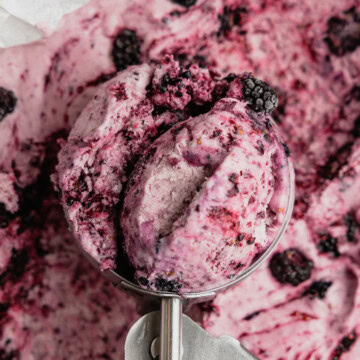 No-Churn Mulberry Ice Cream - Midwest Nice