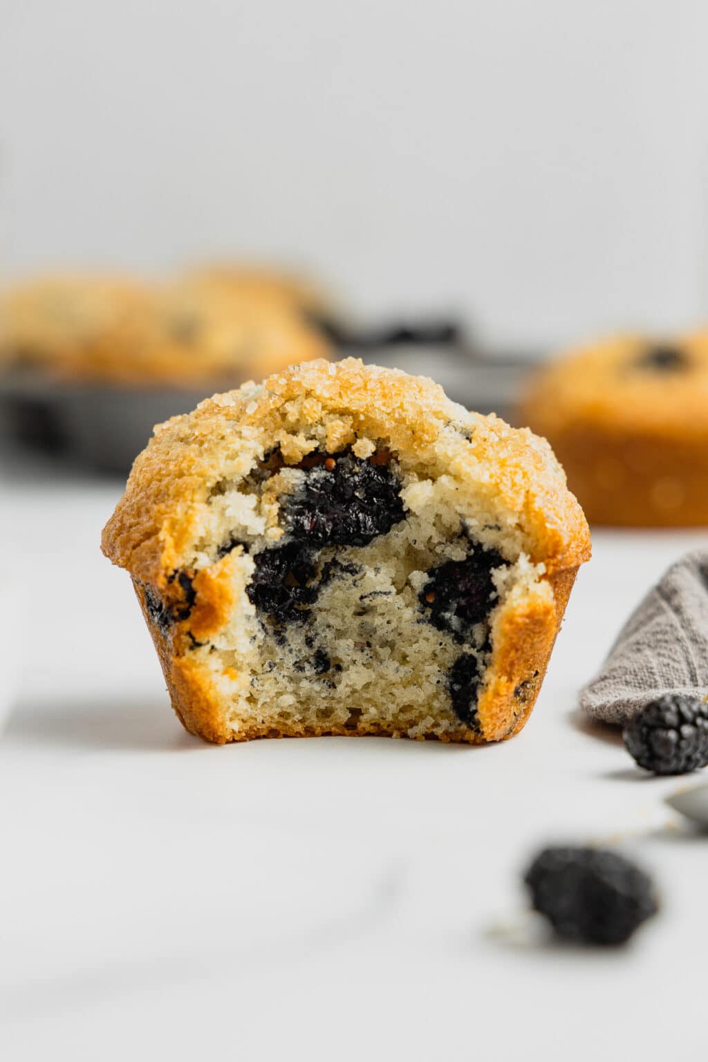 Bakery Style Mulberry Muffin Recipe (Tall & Tender!) - Midwest Nice