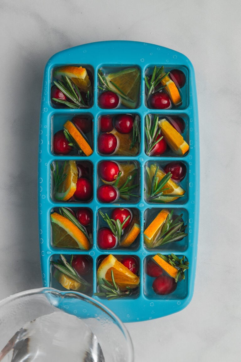 Cranberry Ice Cubes (How to Make Holiday Ice Cubes) - Midwest Nice