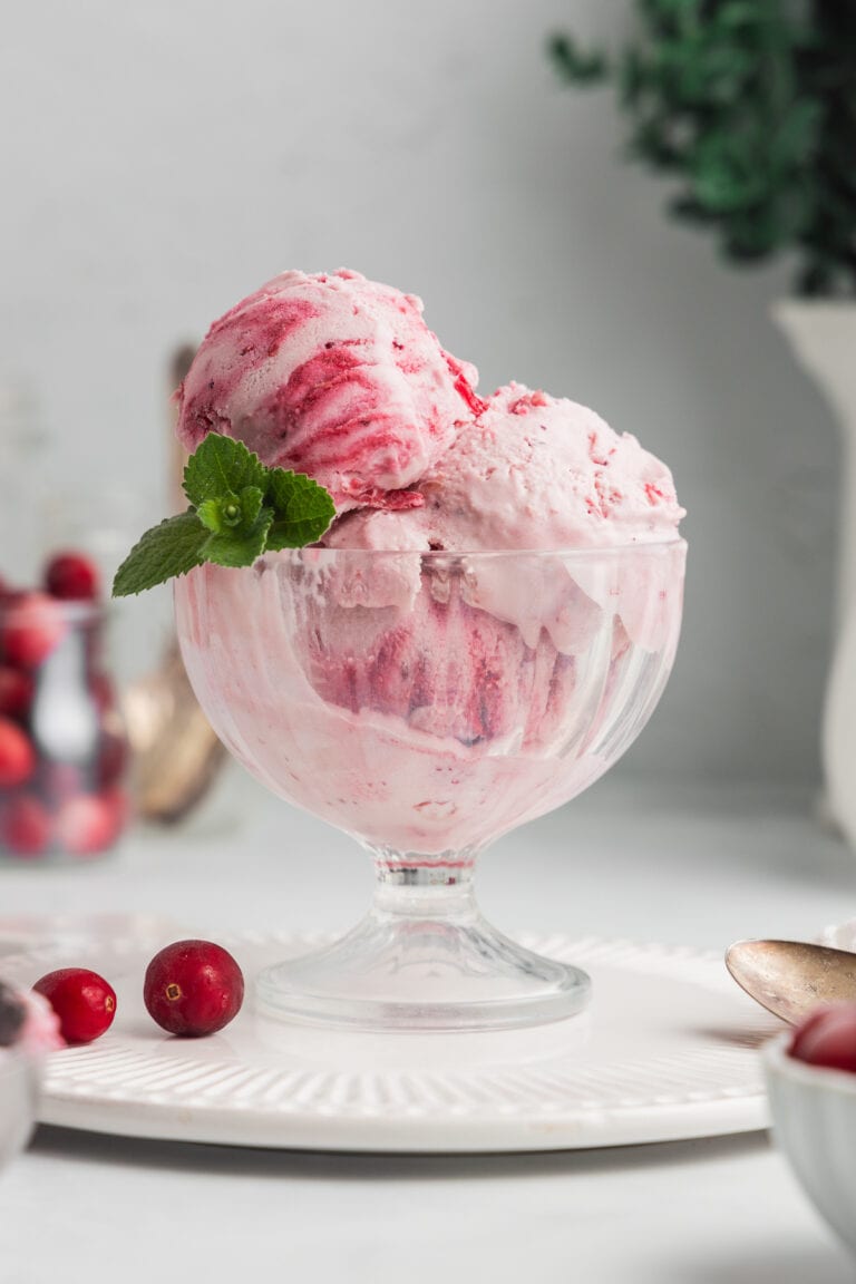 No-Churn Cranberry Ice Cream - Midwest Nice