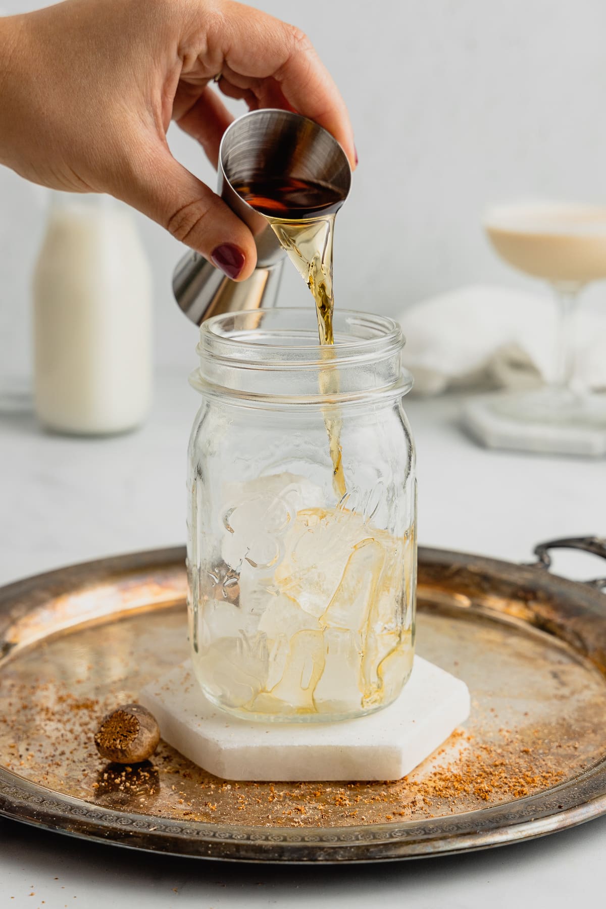 3 Ingredient Brandy Alexander Cocktail - Midwest Nice