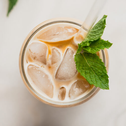 Peppermint Iced Latte - Midwest Nice