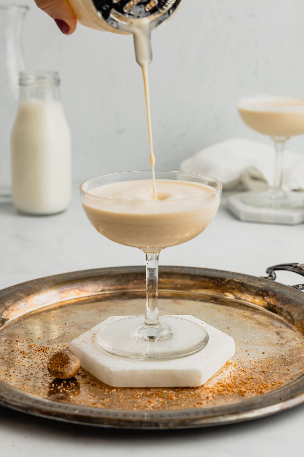 3 Ingredient Brandy Alexander Cocktail - Midwest Nice