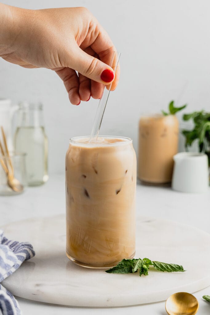 Peppermint Iced Latte - Midwest Nice