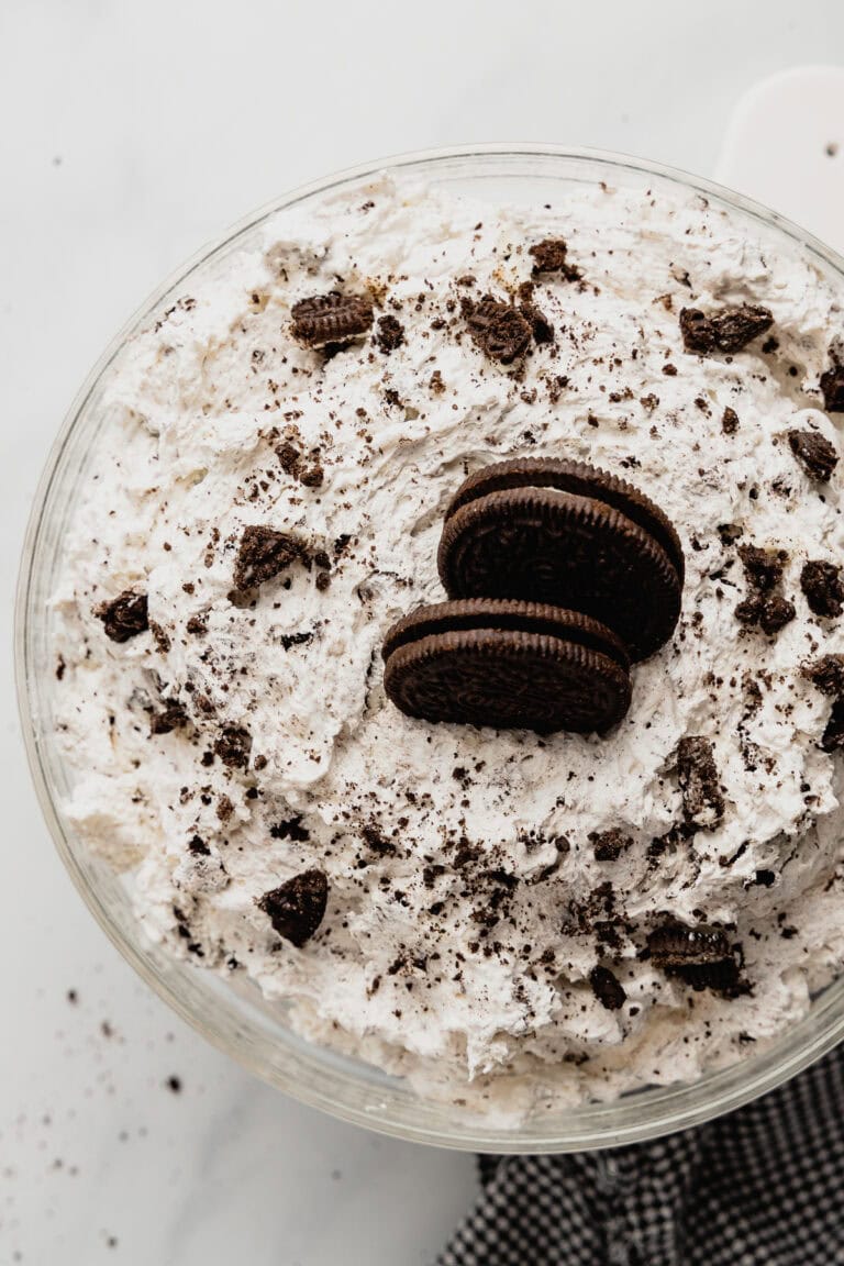 Oreo Fluff with Cream Cheese and Cool Whip - Midwest Nice