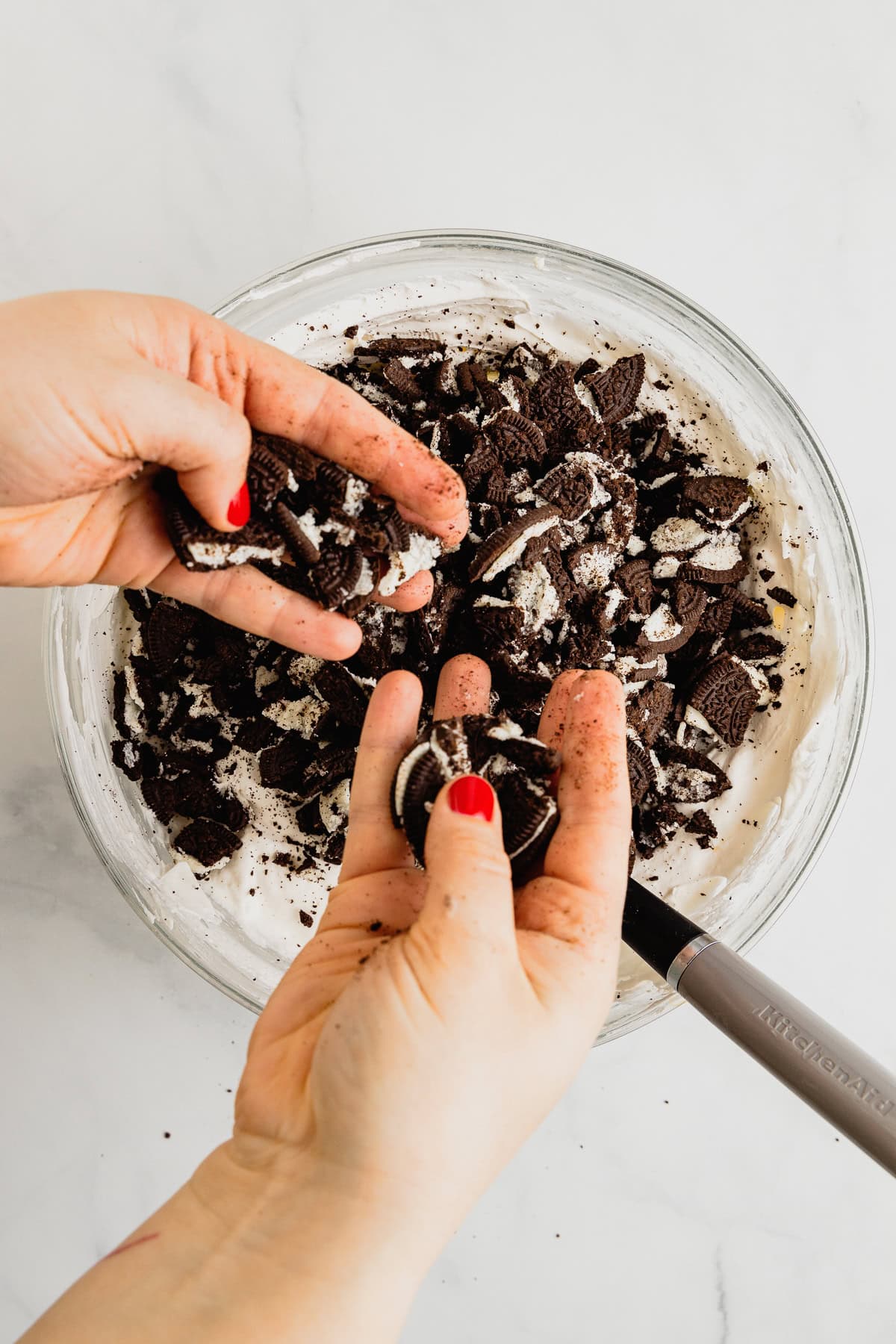 Oreo Fluff with Cream Cheese and Cool Whip - Midwest Nice