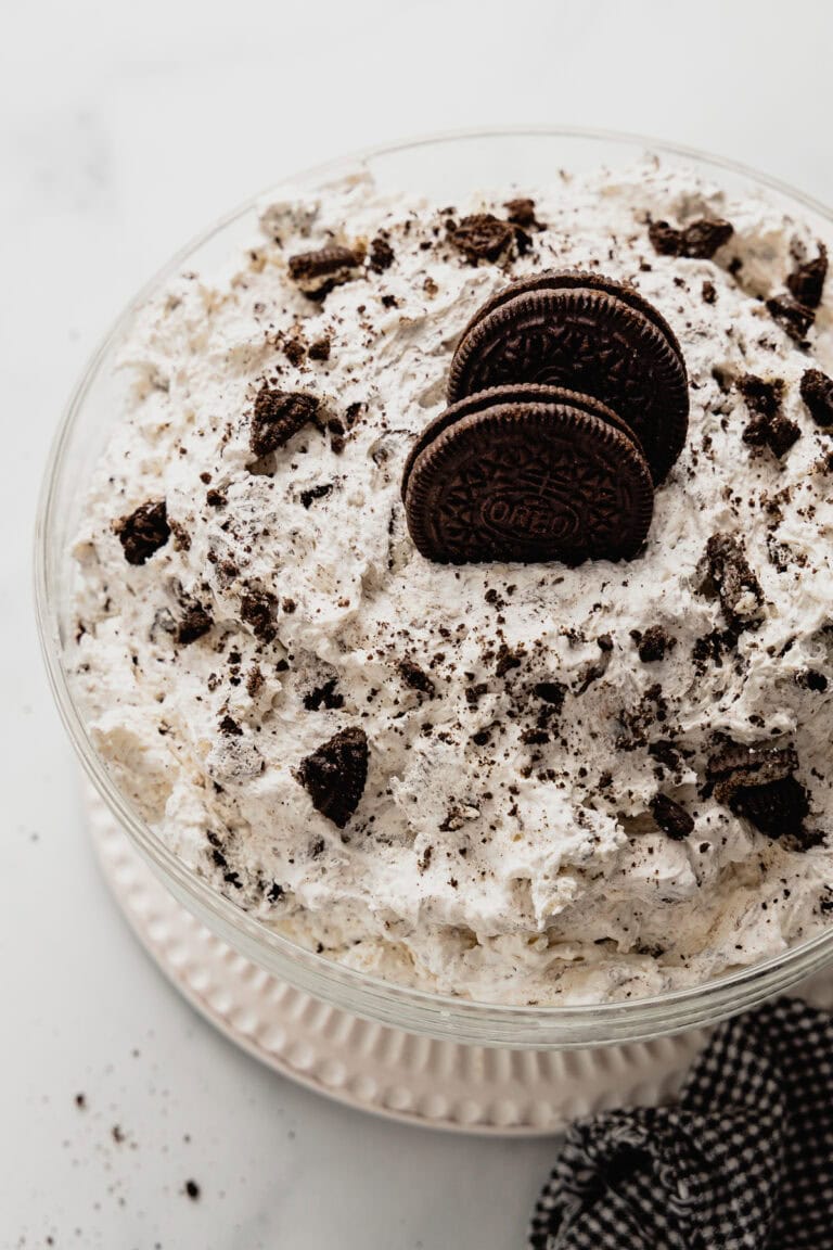 Oreo Fluff with Cream Cheese and Cool Whip - Midwest Nice