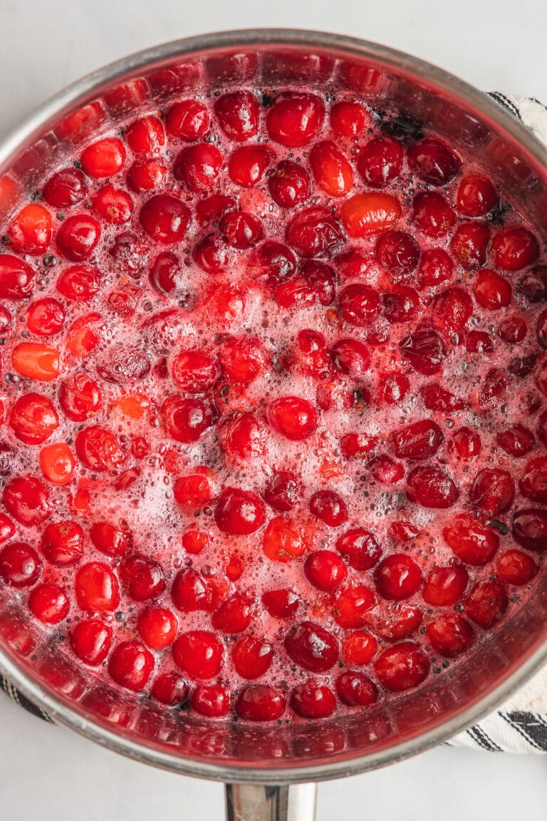 Two Ingredient Cranberry Simple Syrup (Great for Drinks!) - Midwest Nice
