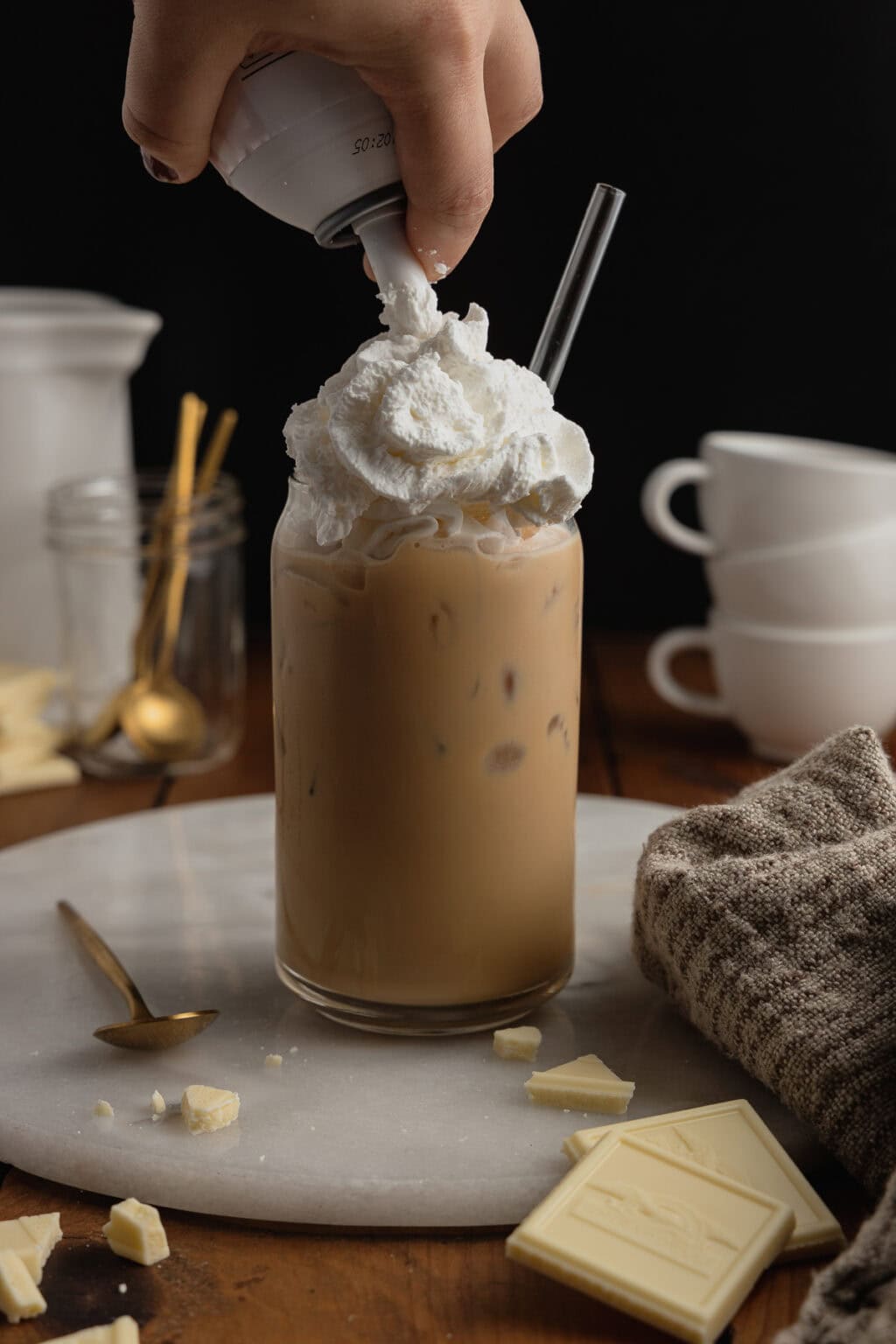 The Easiest White Chocolate Mocha (Hot or Iced) - Midwest Nice