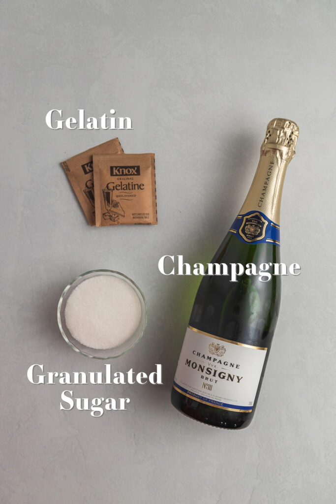 Three Ingredient Champagne Jello Shots (No Vodka!) - Midwest Nice