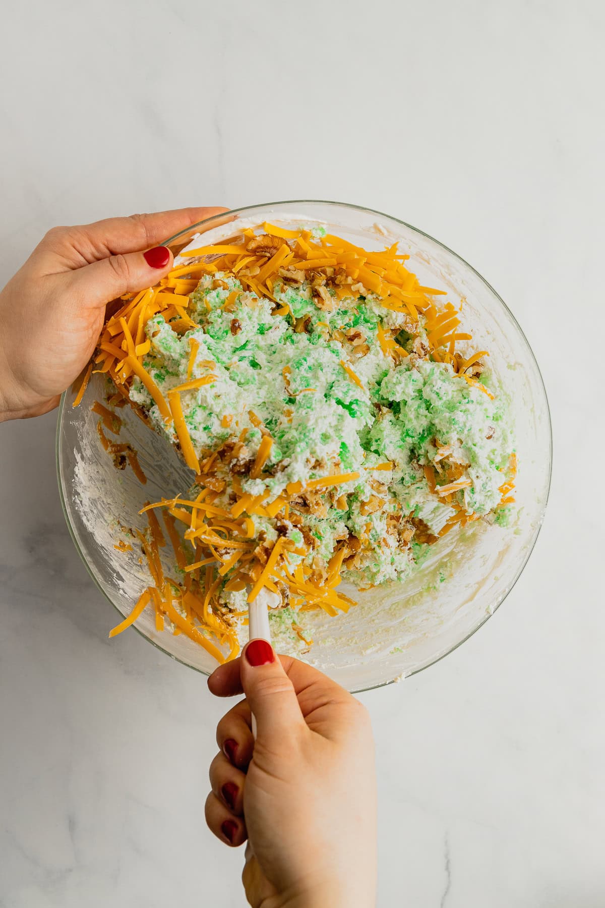 Old Fashioned Green Jello Salad with Pineapple and Cool Whip - Midwest Nice