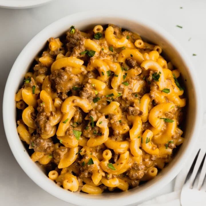 One Pan Venison Hamburger Helper - Midwest Nice