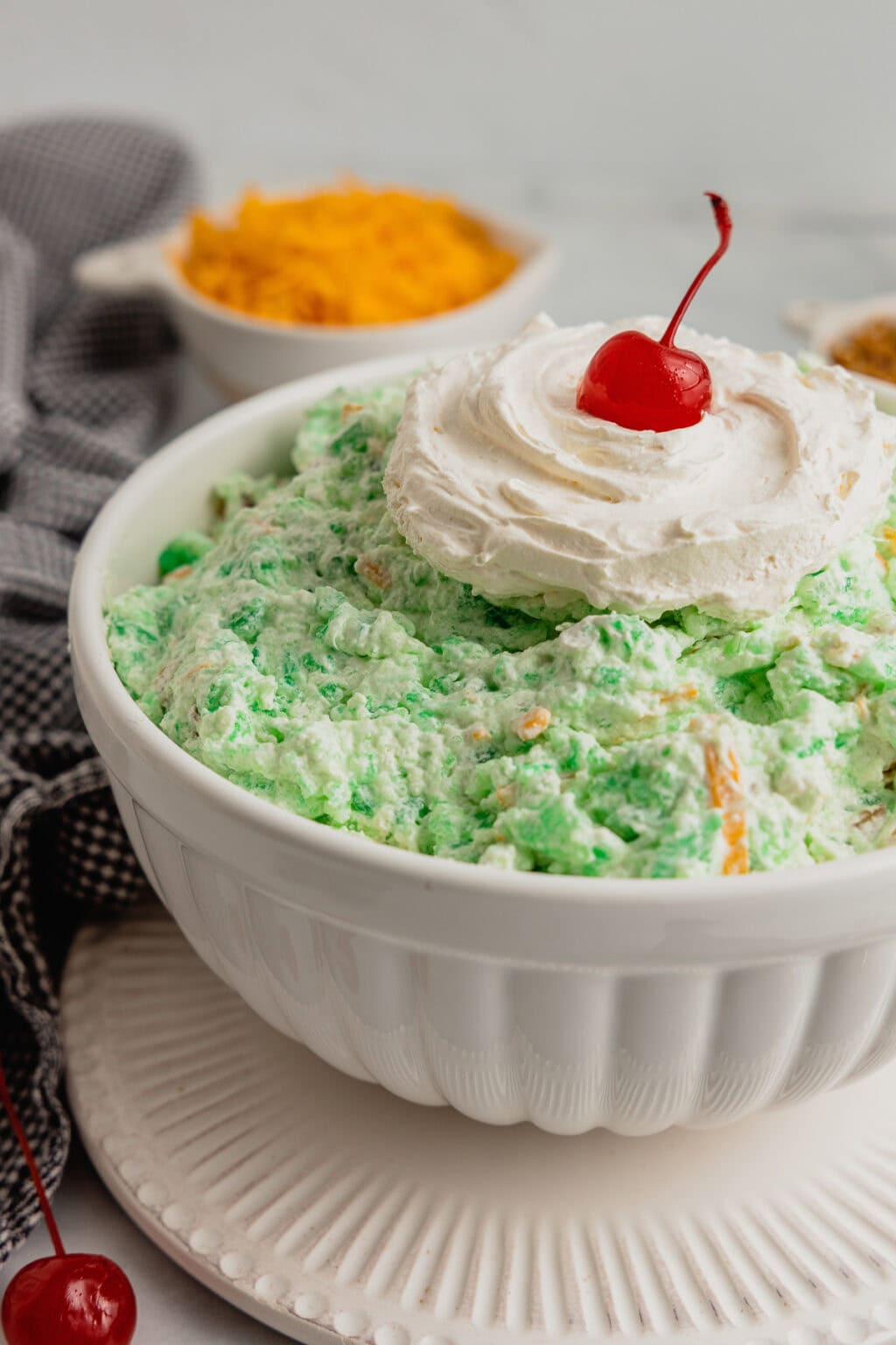 Old Fashioned Green Jello Salad with Pineapple and Cool Whip - Midwest Nice