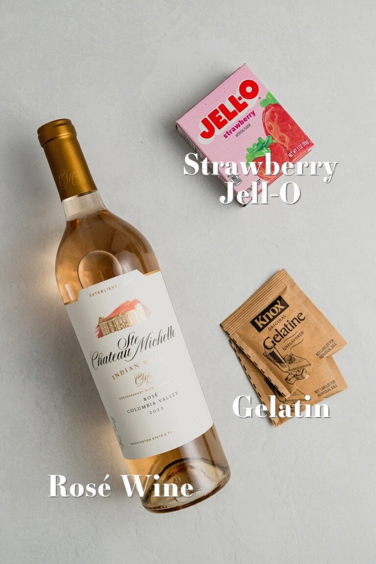 Strawberry Rosé Jello Shots (3 Ingredients!) - Midwest Nice