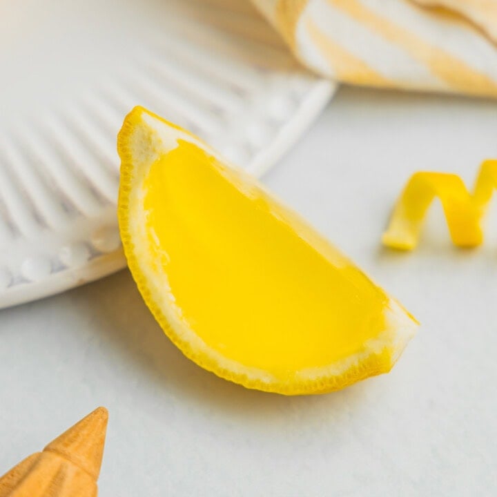 Lemon Drop Jello Shots (Using Real Lemons!) - Midwest Nice