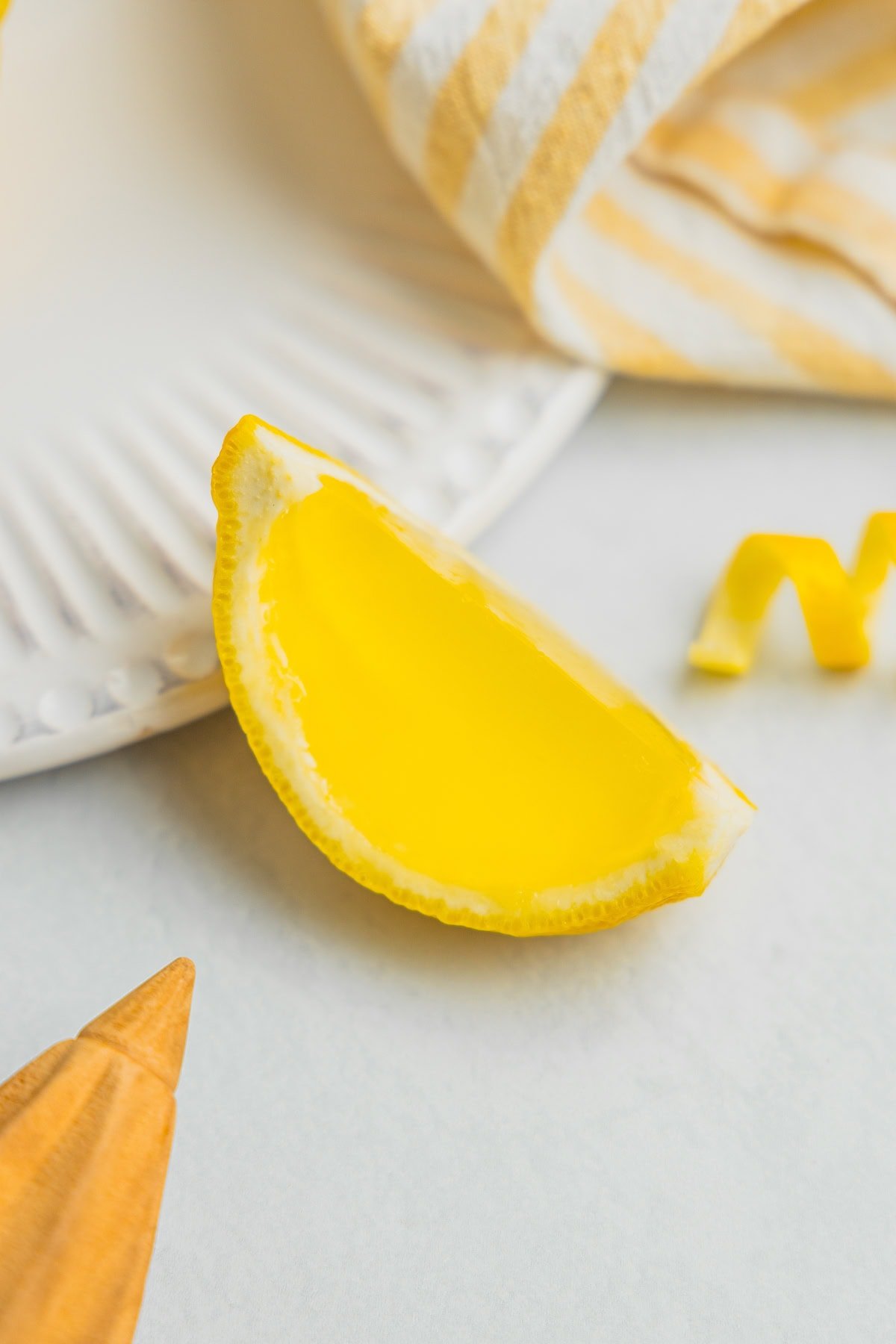 Lemon Drop Jello Shots (Using Real Lemons!) - Midwest Nice