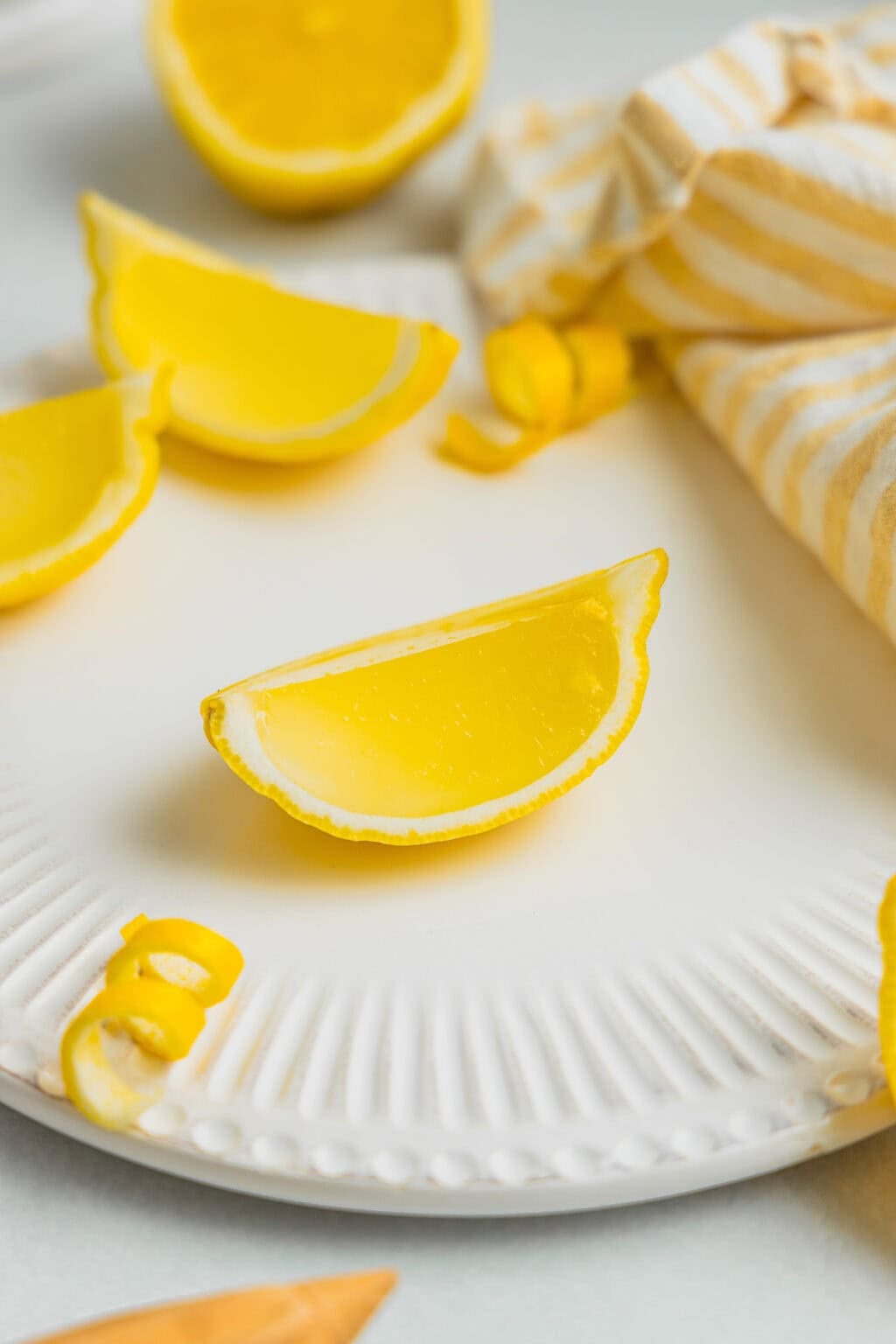 Lemon Drop Jello Shots (Using Real Lemons!) - Midwest Nice