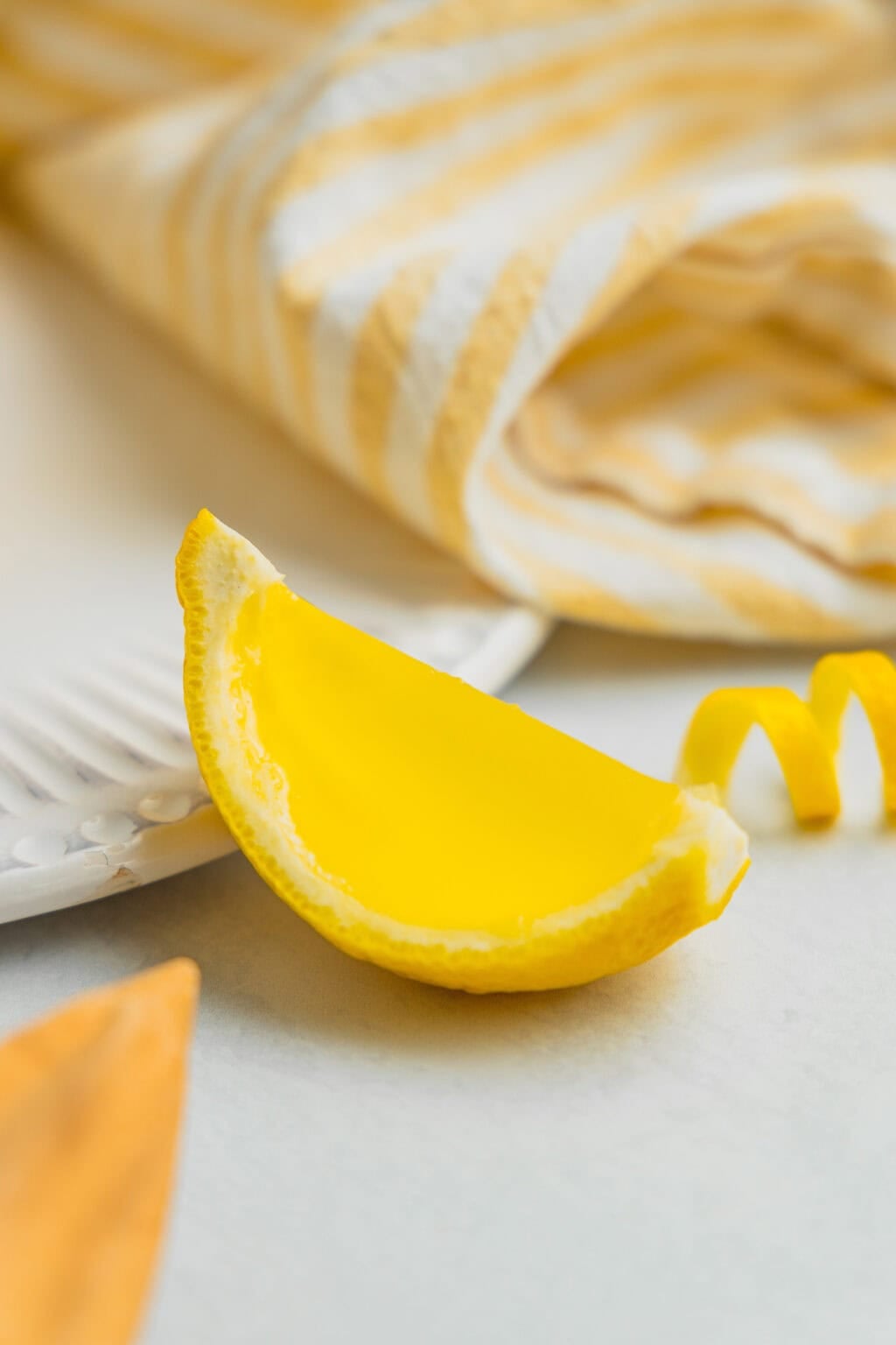 Lemon Drop Jello Shots (Using Real Lemons!) - Midwest Nice