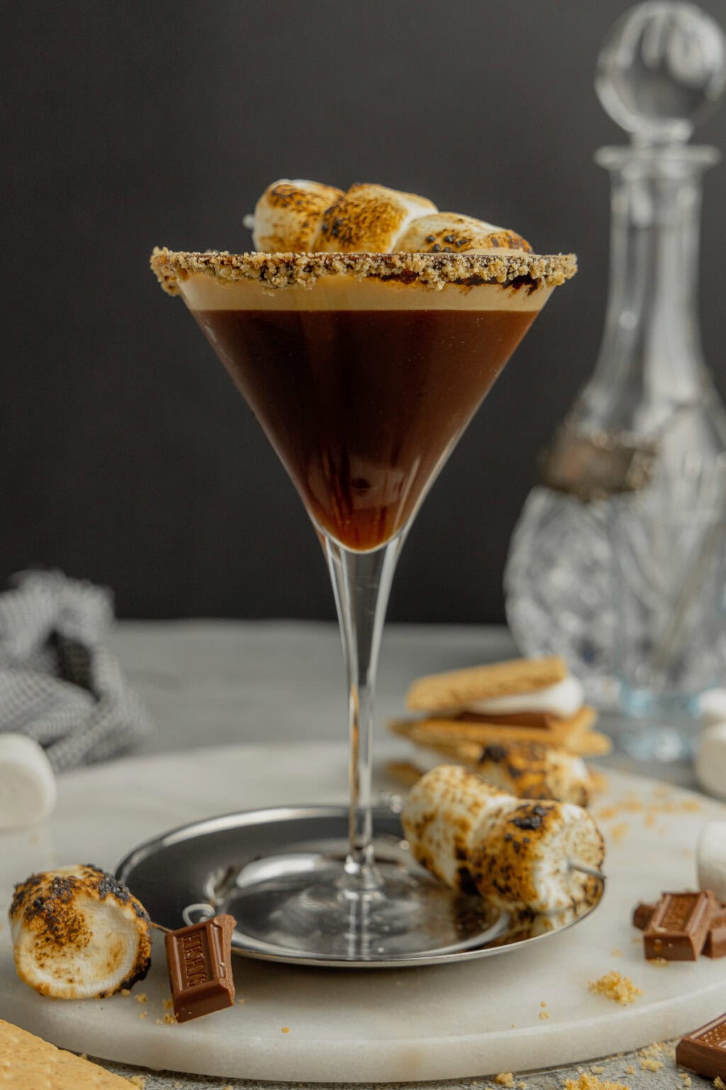 S'mores Espresso Martini with Toasted Marshmallow Syrup - Midwest Nice