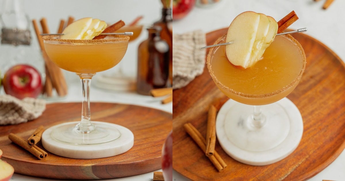 Four Ingredient Apple Cider Martini - Midwest Nice